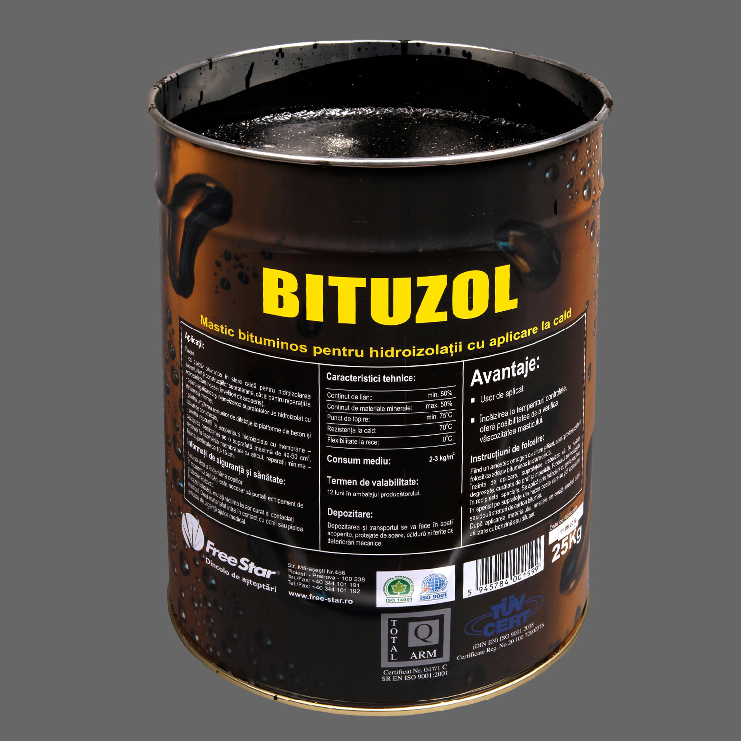 Produse hidroizolatie terasa, subsol, acoperis, fundatie – Free Star SRL